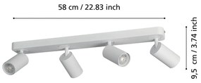 EGLO connect Telimbela-Z stropní bodovka 4x, bílá