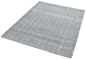 Černý  koberec Rebel Black White Rozměry: 120x170 cm
