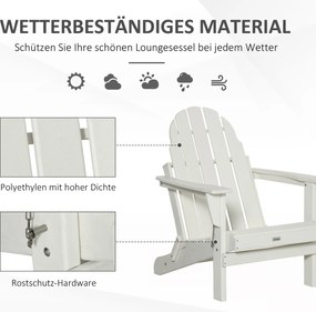 Zahradní židle, skládací židle, ergonomický design, odolná proti povětrnostním vlivům, plast, bílá, 75 x 87 x 93 cm