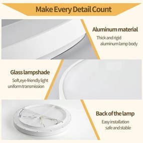 Brilagi - LED Stmívat. svítidlo GLASS POOL DOUBLE LED/80W/230V 60 cm bílá + DO