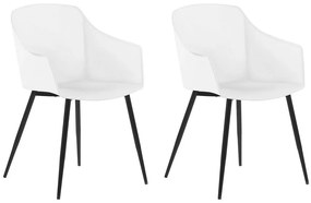 Set 2 ks. jídelních židlí FONOR (bílá). 1022905