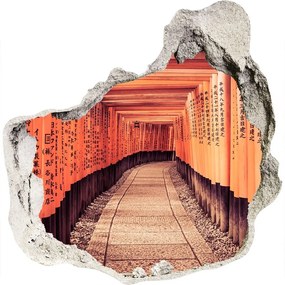 Wallmuralia Nálepka fototapeta 3D výhled Brámy Kioto 75x75 cm
