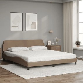 Postel s matrací Dover cappuccino 180 x 200 cm umělá kůže 3208461