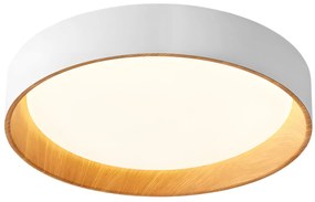 Toolight Stropní LED osvětlení WOOD G115-C 40CM bílá/dekor dřeva