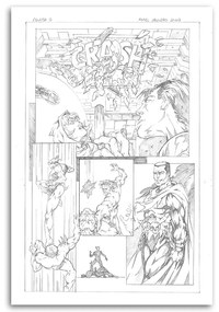 Gario Obraz na plátně Velký vstupní komiks - Saqman Rozměry: 40 x 60 cm