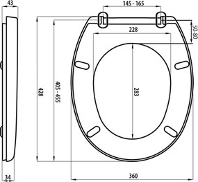 Aqualine Fixet ST278 WC sedátko bílé