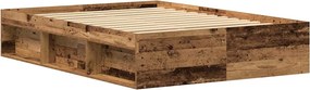 Rám postele bez matrace Staré dřevo 135x190cm Technické dřevo 3329315