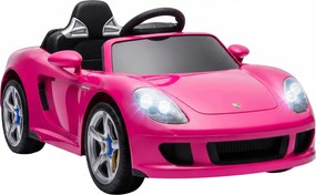AIYAPLAY dětské elektrické auto Porsche Carrera GT, 10,8 V, růžové