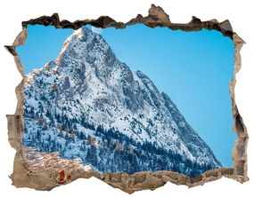 Wallmuralia Díra 3D ve zdi nálepka Gievont Tatry 95x64 cm