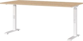 Polohovací pracovní stůl s deskou v dubovém dekoru 80x160 cm Downey – Germania
