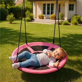 Houpací kruh čapí hnízdo 100 cm Baby Mix růžový