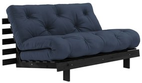 Tmavě modrá rozkládací pohovka 140 cm Roots Black Night – Karup Design