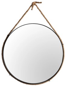 Tutumi, kulaté zrcadlo na laně 60cm MSJ-60B, černá, HOM-09804