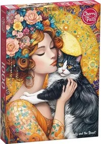 CHERRY PAZZI Puzzle Kráska a zvíře / 1000 dílků / 50 x 70 cm