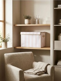 Sinsay - Skládací úložný box s pruhy - béžová