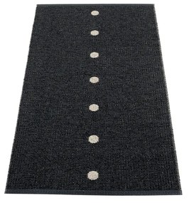 Vinylový koberec Pappelina PEG Black/Linen velikost: 70x140cm