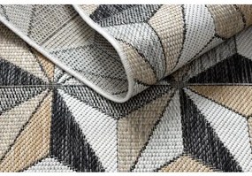 Dywany Luszczow Kusový koberec SISAL COOPER Mozaika, Trojúhelníky 22222 ecru / černý Rozměr koberce: 120 x 170 cm