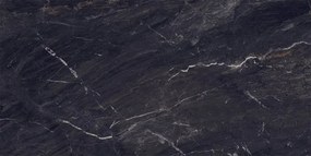 Mexen Sintra Black gres glazovaný rekt. G1, dlaždice podlahová-stěnová 120 x 60 cm, vysoký lesk - TL204-120-060-00