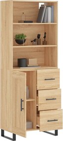 Skříň highboard dub sonoma 69,5 x 34 x 180 cm kompozitní dřevo 3190048
