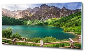 Wallmuralia Moderní skleněný obraz z fotografie Mořské oko Tatry 100x50