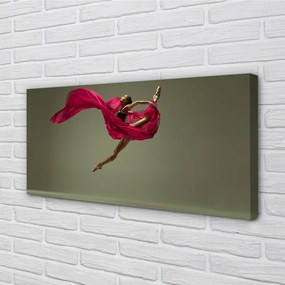 Obrazy na plátně Žena růžové motouz materiál 125x50 cm