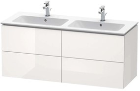 Duravit L-Cube - Umyvadlová skříňka 55x129x48 cm, 4 zásuvky, lesklá bílá LC625902222