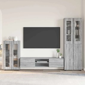 Sestava TV skříněk FLORIN 3 ks Šedá Sonoma Kompozitní dřevo 3397980