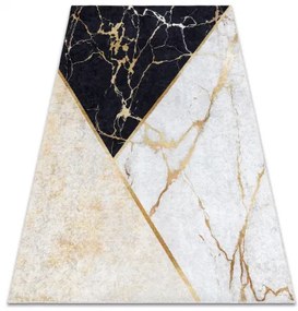 Dywany Luszczow Dětský kusový koberec MIRO 52103.801 pratelný  Mramor, geometrická protiskluz, zlatý Rozměr koberce: 120 x 170 cm