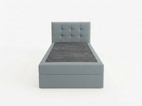Čalouněná postel boxspring DIRELIS TRINITY 90x200 cm šedá Matrace: Matrace Bonell pružinová
