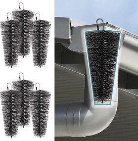 Kartáč do okapu Wiltec – 8–12 cm, 25 cm (65615)