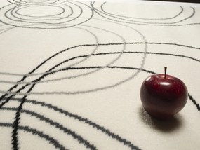TRHÁK: Kusový koberec Circles cream, 190x280, béžová, chodba / predsieň, Alfa Carpets