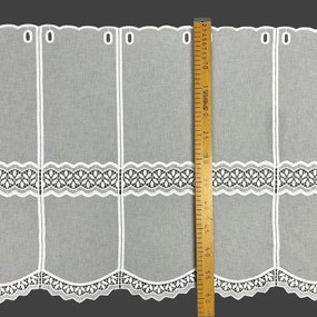 Vitrážková voálová záclona 45228 GA - výška 40,60 cm, metráž