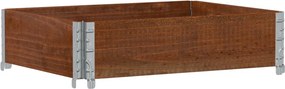 Zahradní truhlík hnědý 80 x 60 cm masivní borové dřevo 3295838