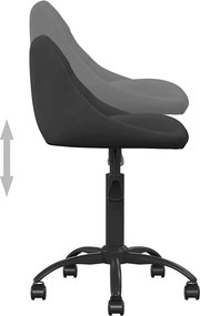 Kancelářská židle černá samet 3088843