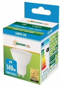 Spectrum LED LED žárovka Studená GU10 230V 6W 13266