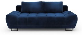 Královsky modrá třímístná rozkládací pohovka se sametovým potahem Windsor &amp; Co Sofas Cirrus
