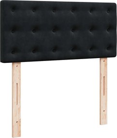 Box spring postel s matrací černá 90x190 cm samet 3287616