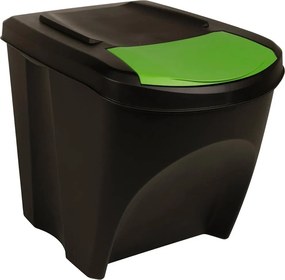 Stohovatelné odpadkové koše 4 ks antracitové 100 l 316185