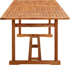 Zahradní jídelní stůl 220 x 90 x 75 cm masivní akáciové dřevo 315946