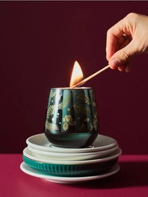 Sinsay - Vánoční vonná svíčka ve skle Warm Fireplace - zelená