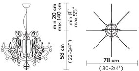 Slamp Závěsné svítidlo GINETTA Barva: Transparentní