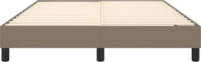 Rám postele s boxspringem taupe 140 x 190 cm textil 3120512