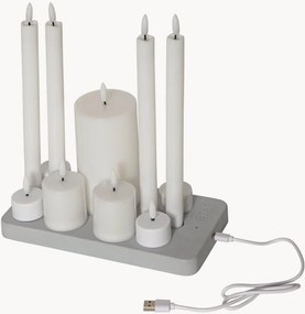 Sada LED svíček's nabíjecí stanicí Flame Charge, 11 dílů
