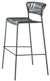 Scab Barová židle LISA CLUB grafit Barva kostry Scab ZA-antracit PVC výplet SCAB P86 - grafit  2875, 2876