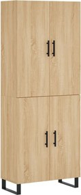 Skříň highboard dub sonoma 69,5 x 34 x 180 cm kompozitní dřevo 3195702