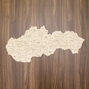 DUBLEZ | Dřevěné PUZZLE - Mapa okresů Slovenska
