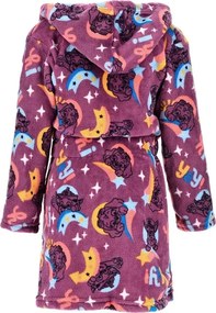 Dětský / dívčí coral fleece župan s kapucí Tlapková patrola - Paw Patrol, EU 98 Fialová