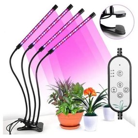 HADEX | LED Stmívatelná stolní lampa s klipem pro pěstování rostlin LED/15W/5V | HD0429