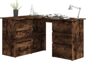 vidaXL Rohový psací stůl 145 x 100 x 76 cm dřevotříska [801092] Barva: dub sonoma