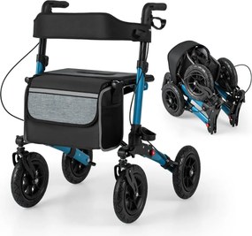 Costway Roller s pneumatikami, skládací a lehký s hliníkovým sedadlem do 140 kg